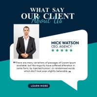 Red Clients Testimony Template | PosterMyWall