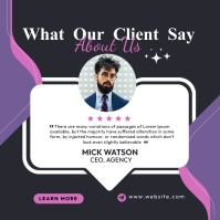 Clients Testimony Ads Template | PosterMyWall