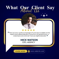 Red Clients Testimony Template | PosterMyWall