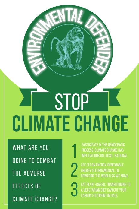 CLIMATE CHANGE CAMPAIGN Template | PosterMyWall