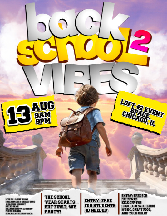 CLIMB HIGH BACK TO SCHOOL Template | PosterMyWall