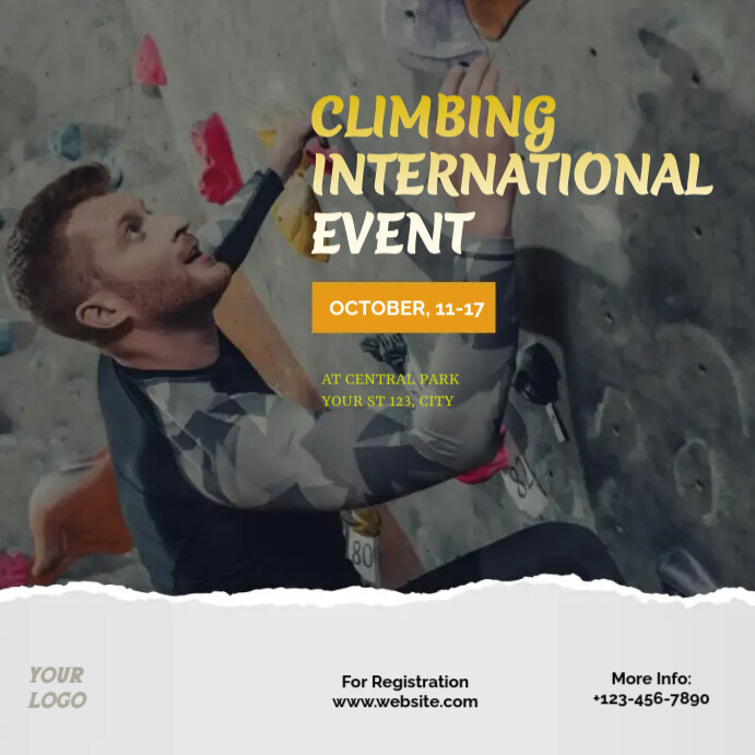 CLIMBING Template | PosterMyWall