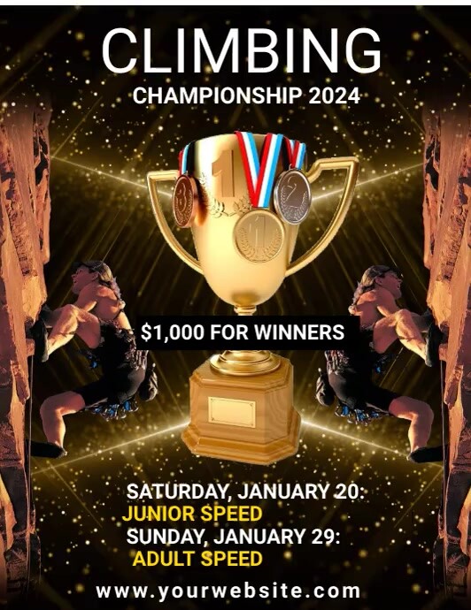 Climbing flyer Template | PosterMyWall