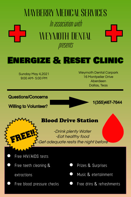 Clinic poster Template | PosterMyWall