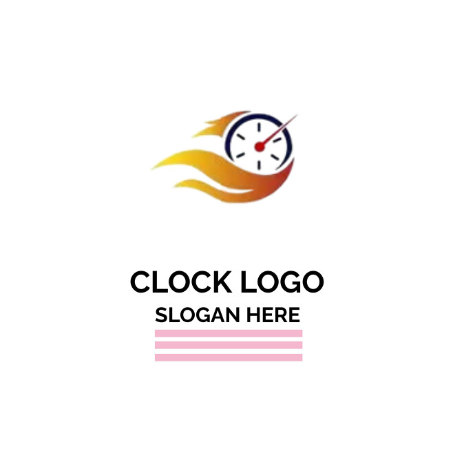 Modèle clock logo | PosterMyWall