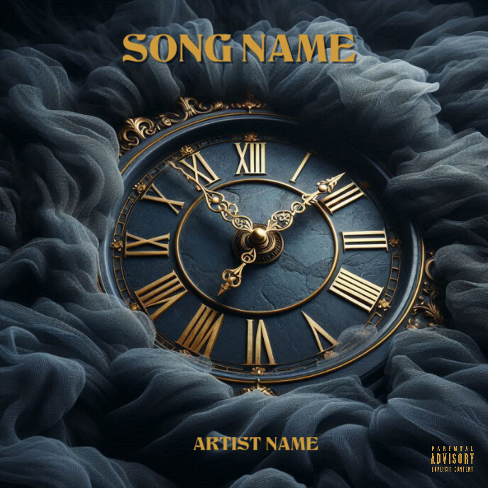 Clock mixtape cover art work Template | PosterMyWall