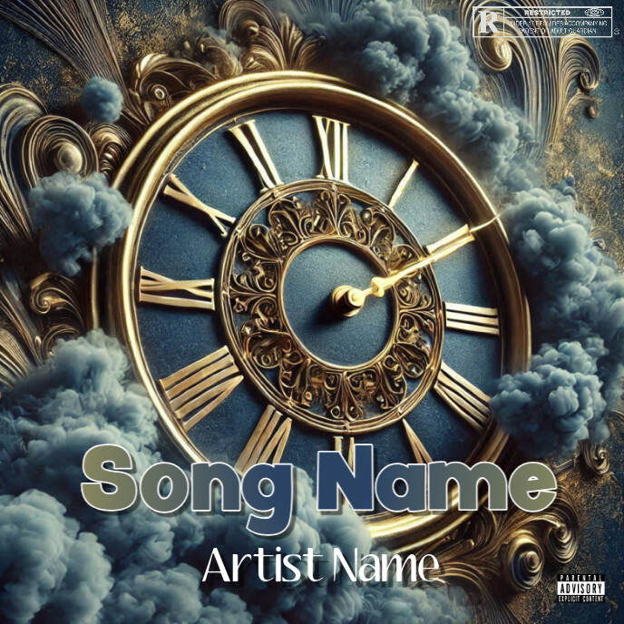 Clock mixtape cover art work Template | PosterMyWall