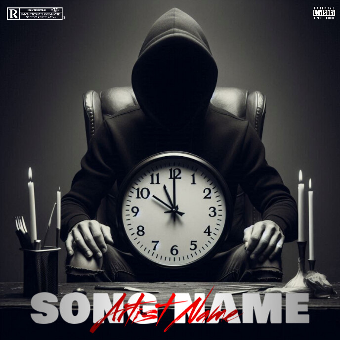 Clock mixtape cover Template | PosterMyWall