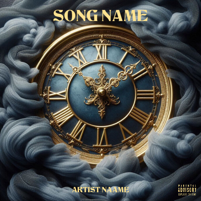CLOCK MIXTAPE COVER Template | PosterMyWall