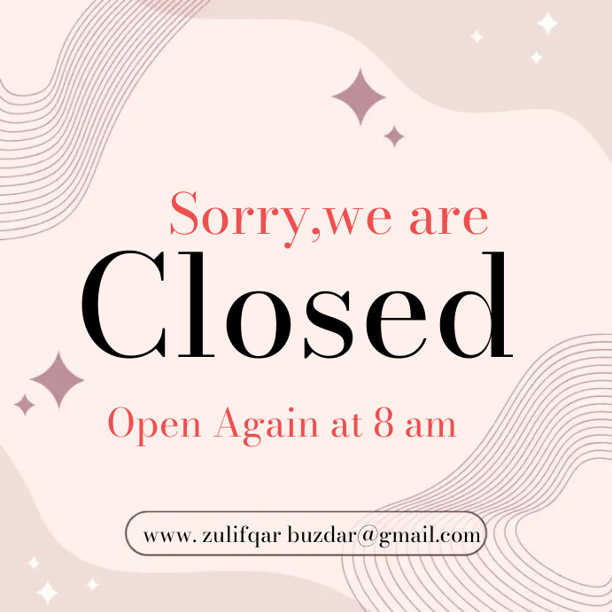 Closed day Template | PosterMyWall