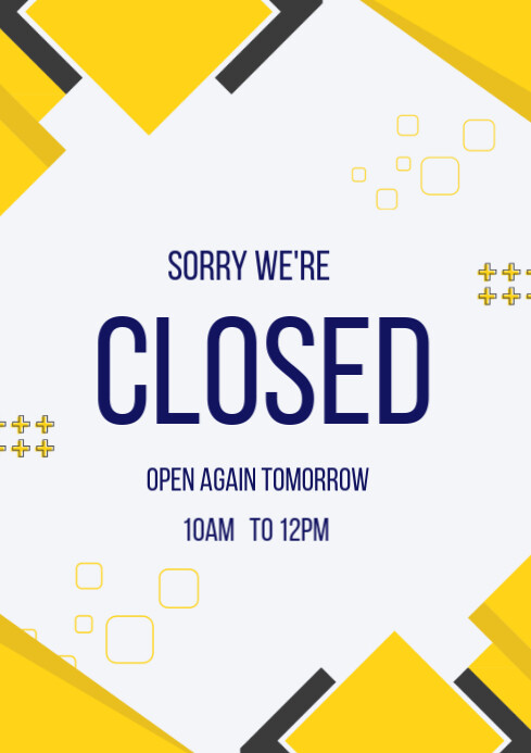 Copy of Closed | PosterMyWall