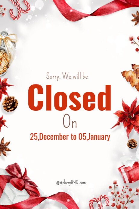 Closed Template | PosterMyWall