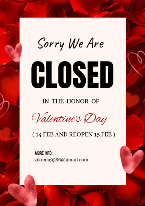 Closed Template | PosterMyWall