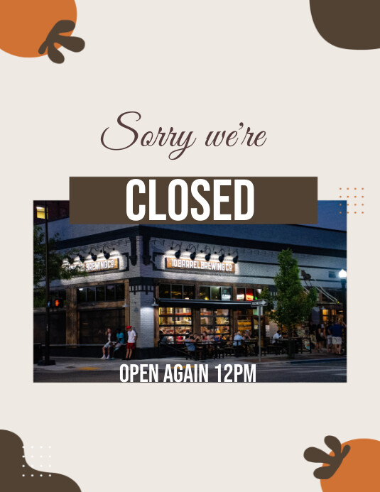 Closed Template | PosterMyWall