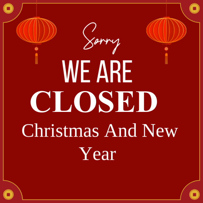 Closed Template | PosterMyWall