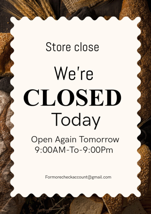 Copy of Closed | PosterMyWall