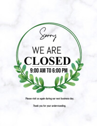 Closed Template | PosterMyWall