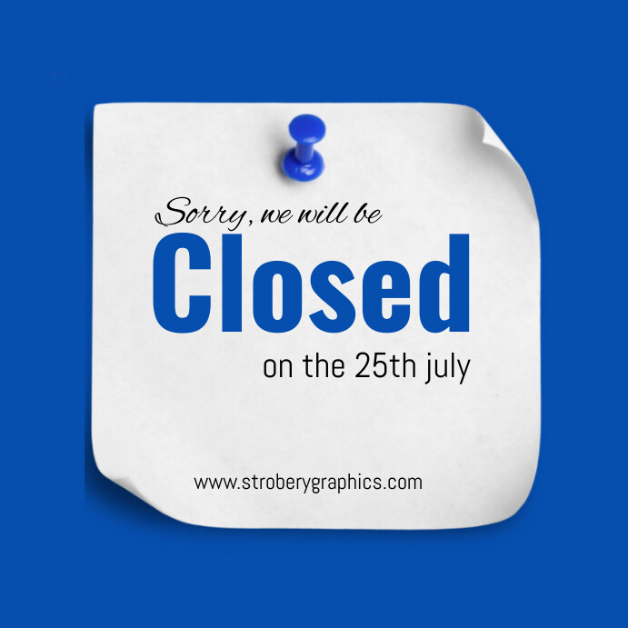 Closed Template | PosterMyWall