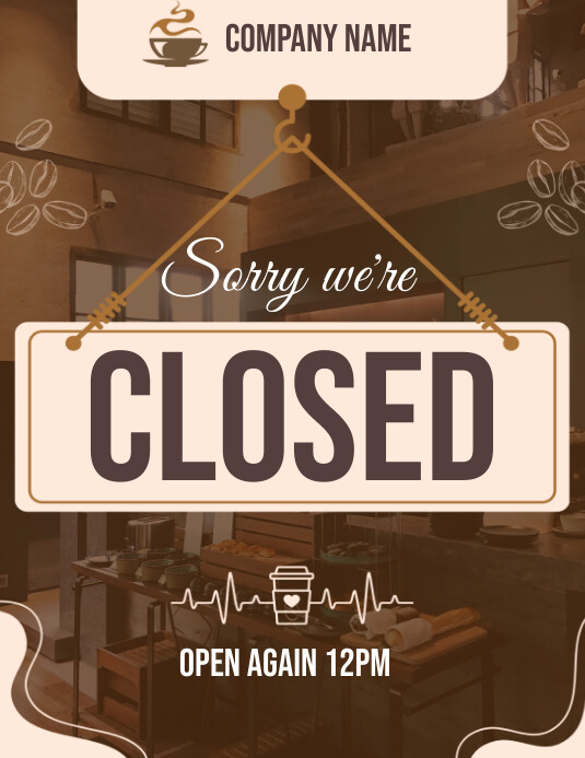 Modèle Closed | PosterMyWall