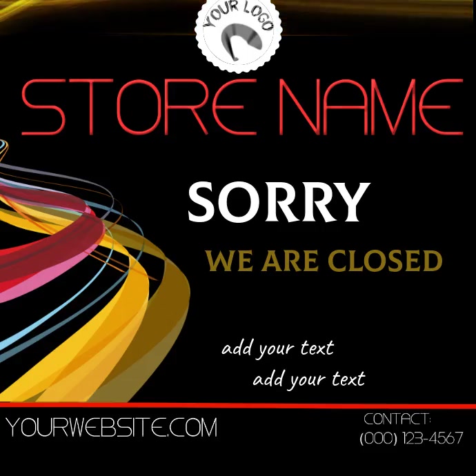 CLOSED Template | PosterMyWall