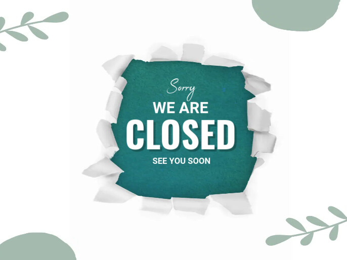 Closed Template | PosterMyWall