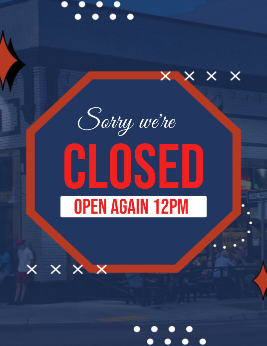 Closed Template | PosterMyWall