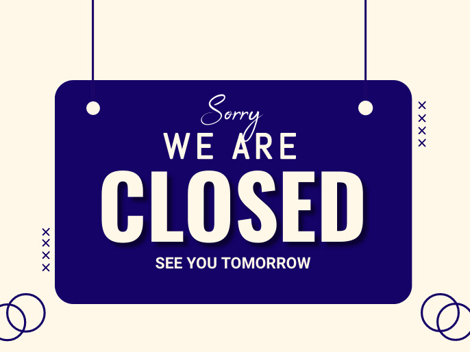 Closed Template | PosterMyWall