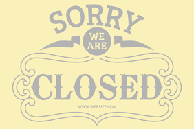 Closed Template | PosterMyWall