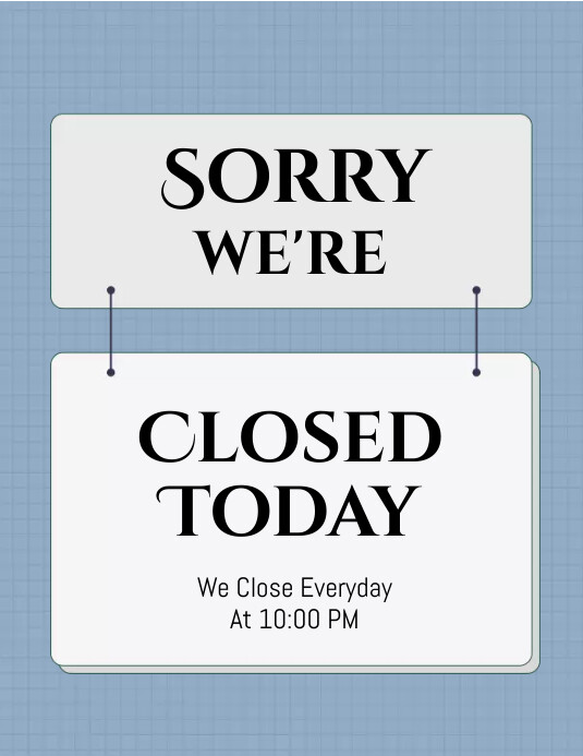 Plantilla de closed Flyer Template | PosterMyWall