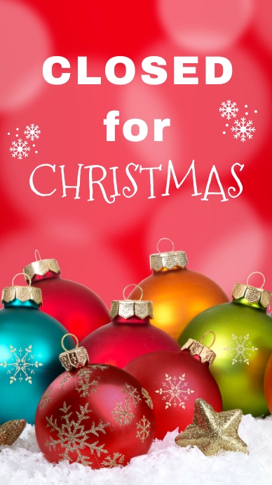Closed for Christmas Template | PosterMyWall