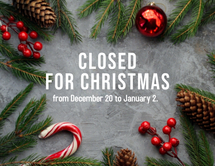 Closed For Christmas 2024 Sign Becka Klarika Closed For Christmas 2024 Sign Becka Klarika