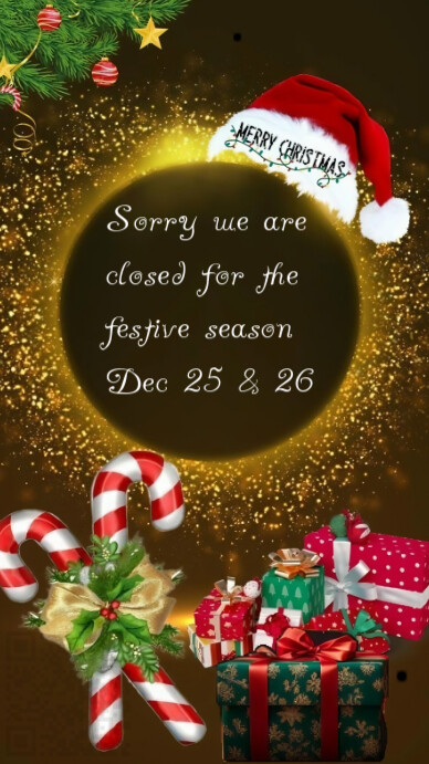 Closed for Christmas Template | PosterMyWall