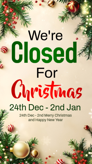 Closed For Christmas Holidays Instagram Story Template | PosterMyWall