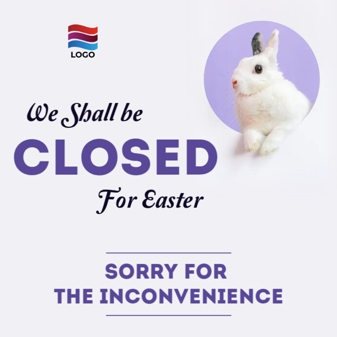 Closed for easter break Template | PosterMyWall
