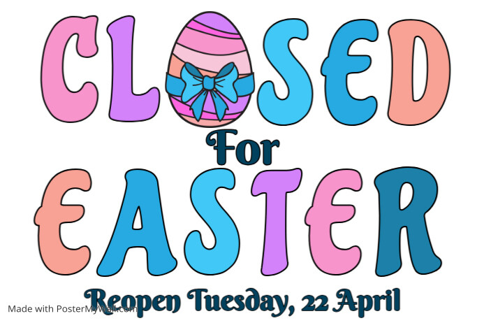 Closed for Easter Business Sign Template | PosterMyWall