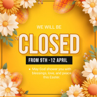 We are temporarily closed for easter Template | PosterMyWall