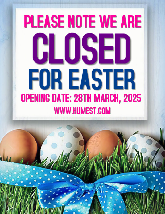 Copy of Closed For Easter Design | PosterMyWall
