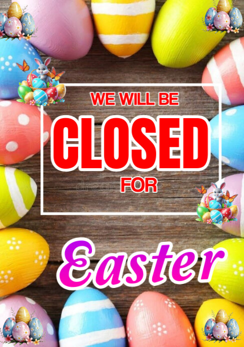 Copy of Closed for Easter | PosterMyWall