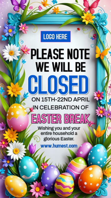 Copy of Closed For Easter Design | PosterMyWall