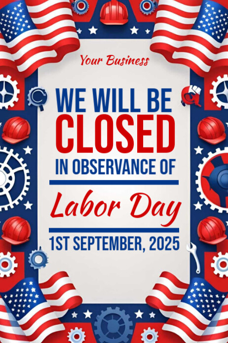 Copy of Closed for labor day 2025 | PosterMyWall