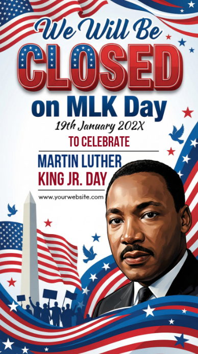 Closed For Mlk Day Template | PosterMyWall