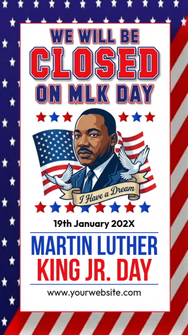 Closed For Mlk Day Template | PosterMyWall