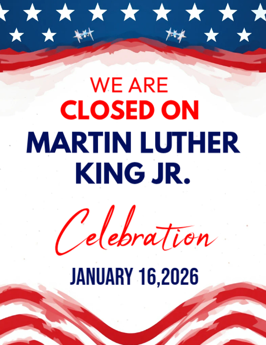 closed for mlk day Template | PosterMyWall