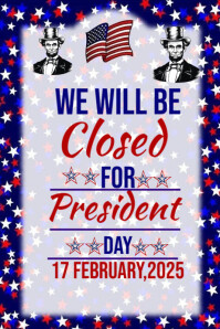 Closed for president day template 2025 | PosterMyWall