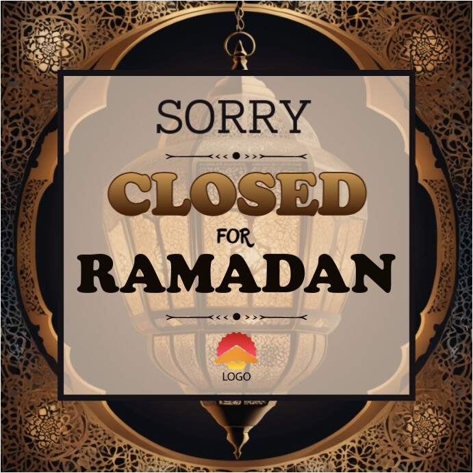 Closed for Ramadan Instagram template | PosterMyWall