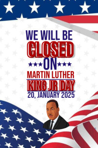 MLK Martin Luther King Jr Day Poster 2025 Template | PosterMyWall