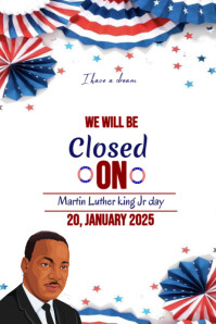 MLK Martin Luther King Jr Day Poster 2025 Template | PosterMyWall