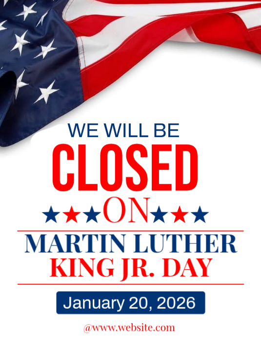 Closed Mlk Day Flyer Template | PosterMyWall