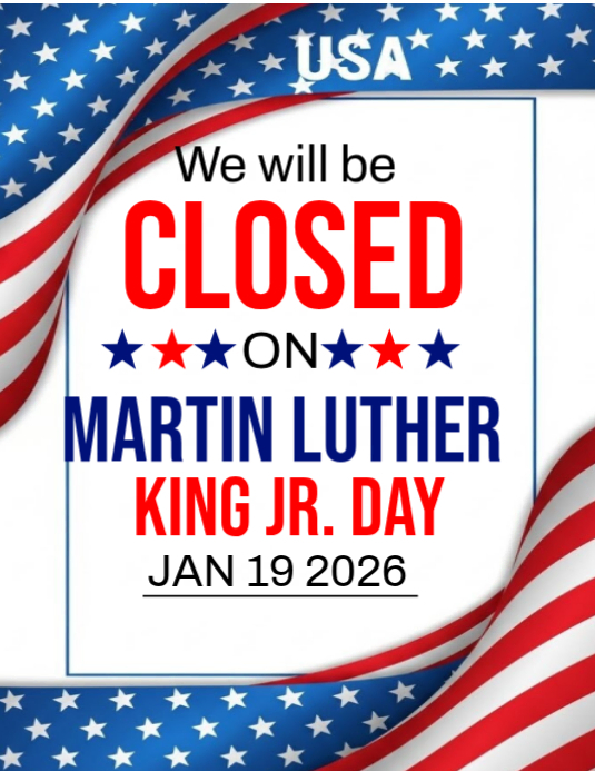 Plantilla de Closed Mlk Day Poster Flyer | PosterMyWall