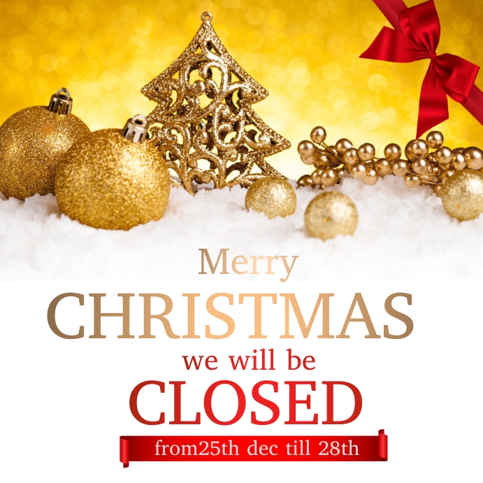 Copy of closed on christmas | PosterMyWall